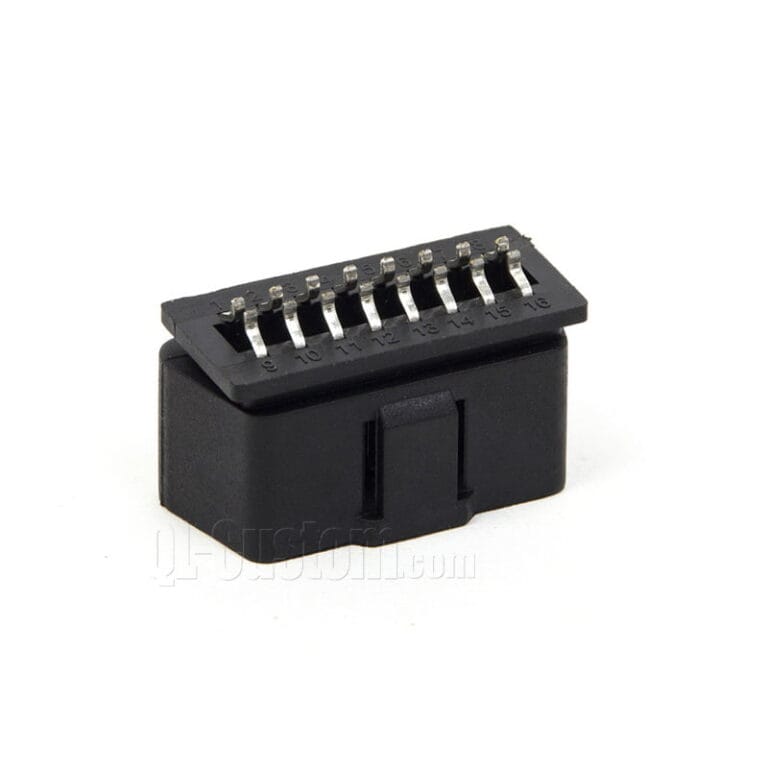 16pin OBD II conenctor with arc pins - QL- Custom.com | Custom Over ...